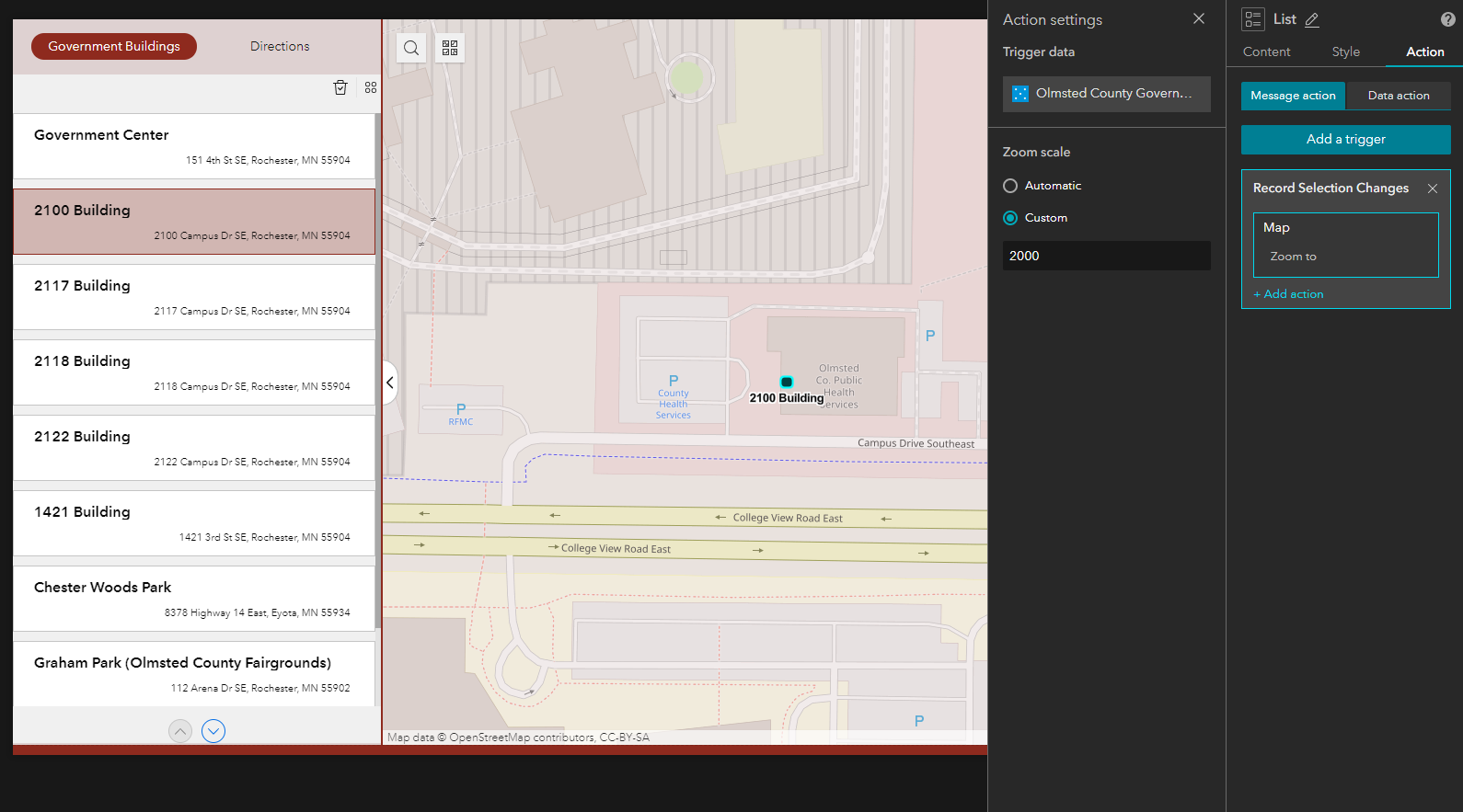 Solved: List Action Does not Zoom to in Map - Esri Community
