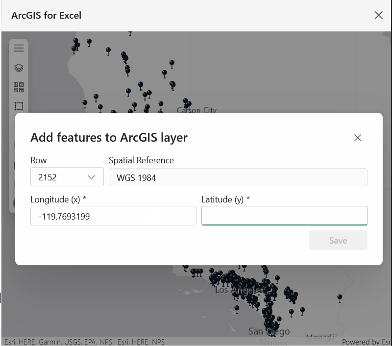 ArcGIS for Excel 2024.3.0.0.30 - Change log - Esri Community