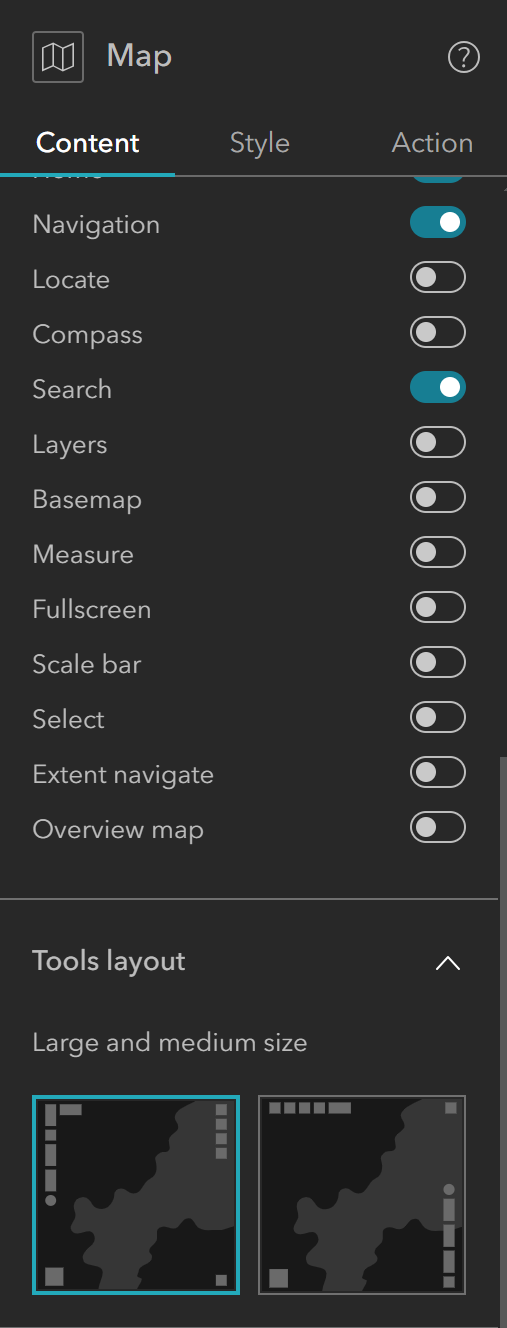 Changing Layout of Default Map Tools - Esri Community