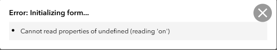 Solved Error Initializing Form Esri Community 5224