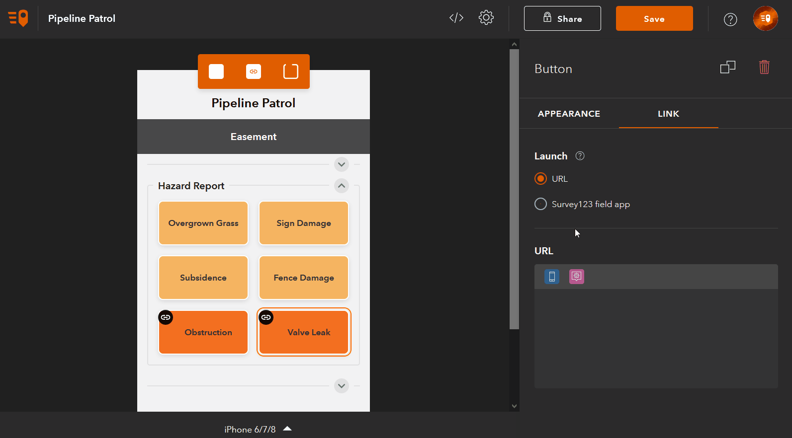 Working with link buttons in QuickCapture