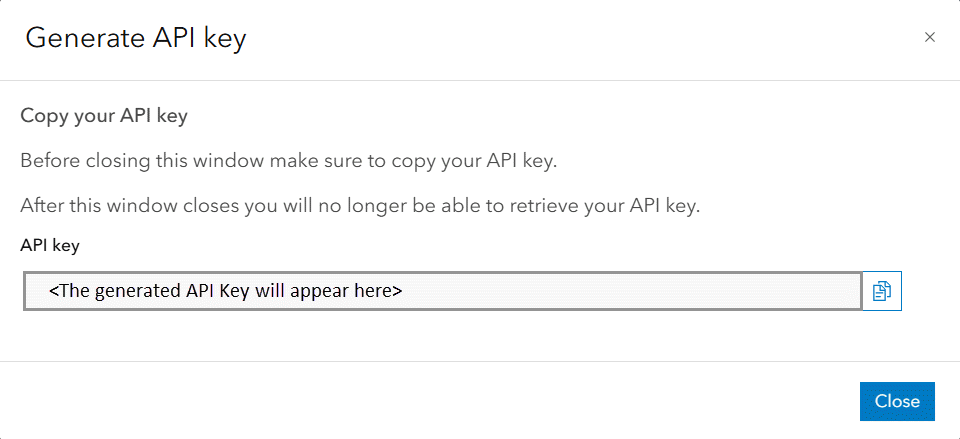 Using API key-based authentication with GeoAnalyti... - Esri Community
