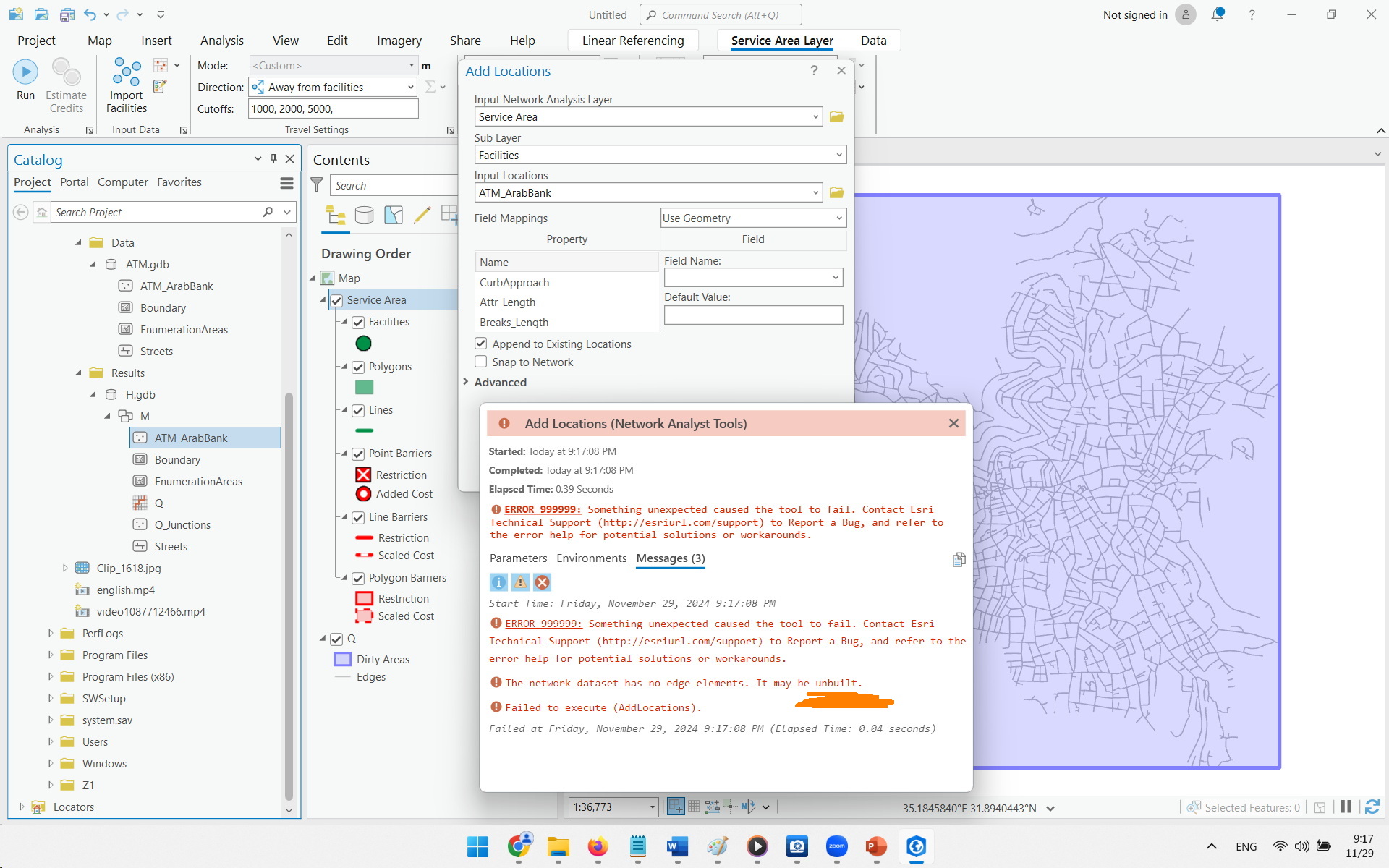 ArcGIS Pro 3.1.5: The "add locations" tool fails a... - Esri Community