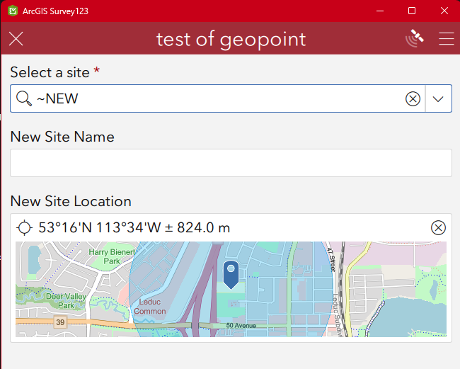 Solved: Survey123 geopoint map not visible when using rele... - Esri Community
