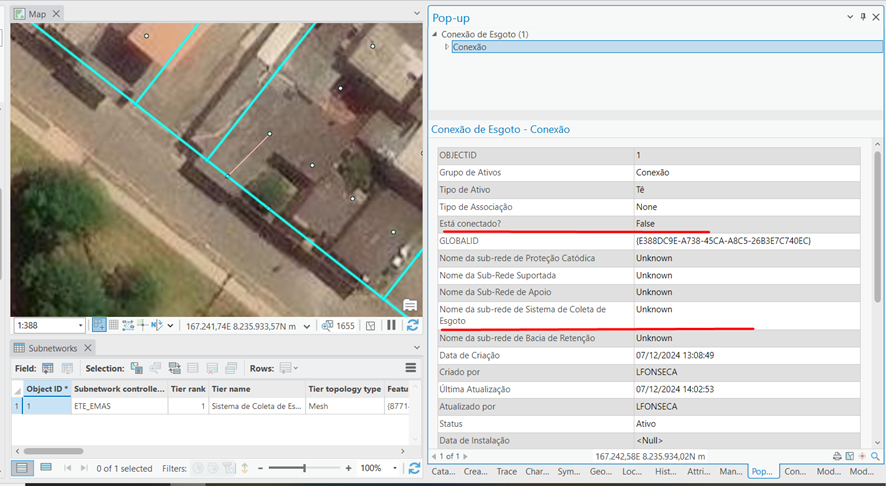 Solved Update Subnetwork Not Updating Is Connected Or Sub Esri Community
