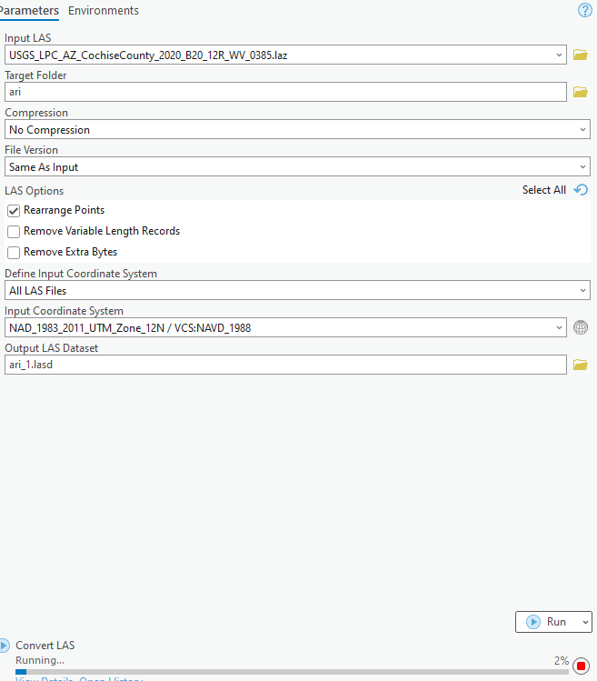 Having issues decompressing LAZ file- USGS LiDAR - Esri Community