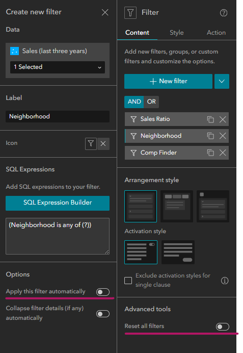 Solved: Interesting Filter Functionality - Esri Community