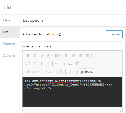 Solved: Create URL Link in ArcGIS Dashboard List Widget - Esri Community