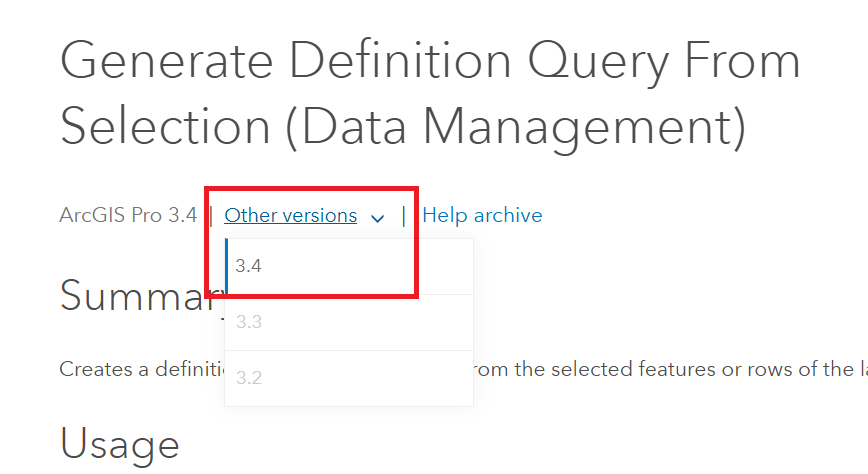 Document Version ArcGIS Pro Tools Were Introduced ... - Esri Community