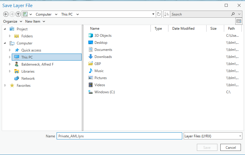 Save As Layer File: Let us save with Absolute path... - Esri Community