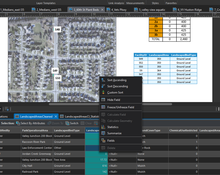 Solved Create Table Frame Which Automatically Summates On Esri Community