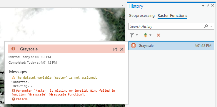 Raster Functions — Display full error message in m... - Esri Community