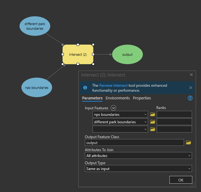 Model Builder Intersect Tool - Esri Community