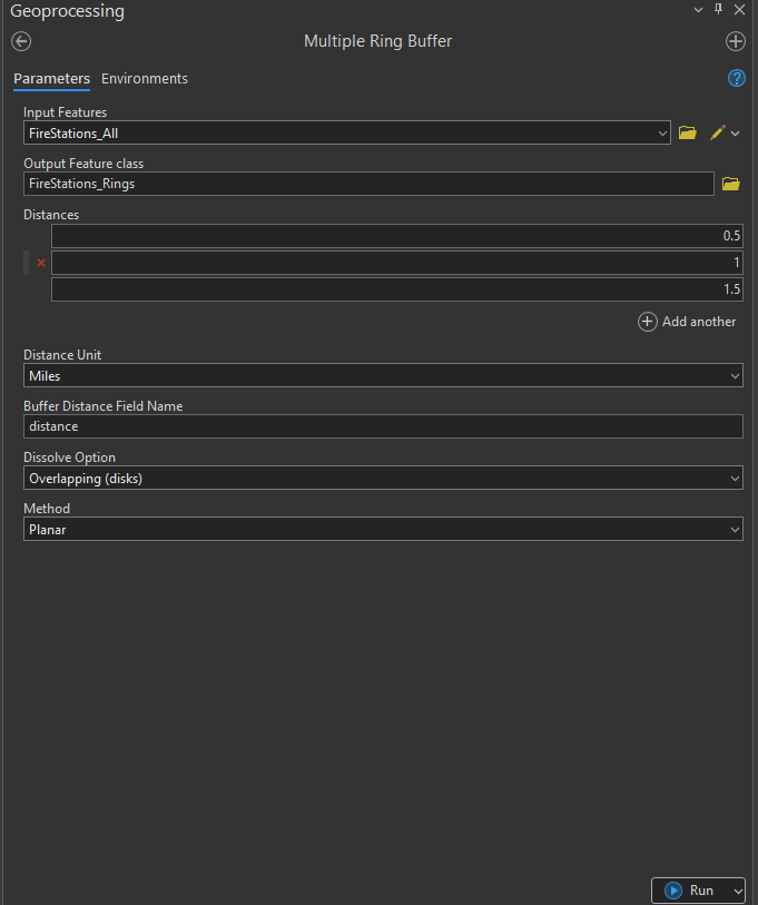 Solved: Multiple Ring Buffer - no 'outside only' option? - Esri Community
