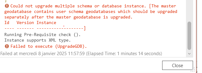 Solved: Oracle Geodatabase upgrade issue - Version 11.3 - Esri Community