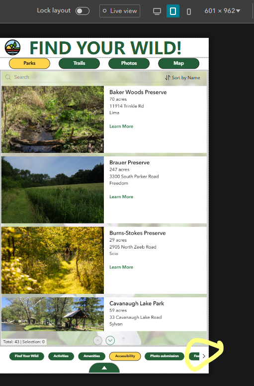 Options for horizontal scrolling buttons? Request ... - Esri Community