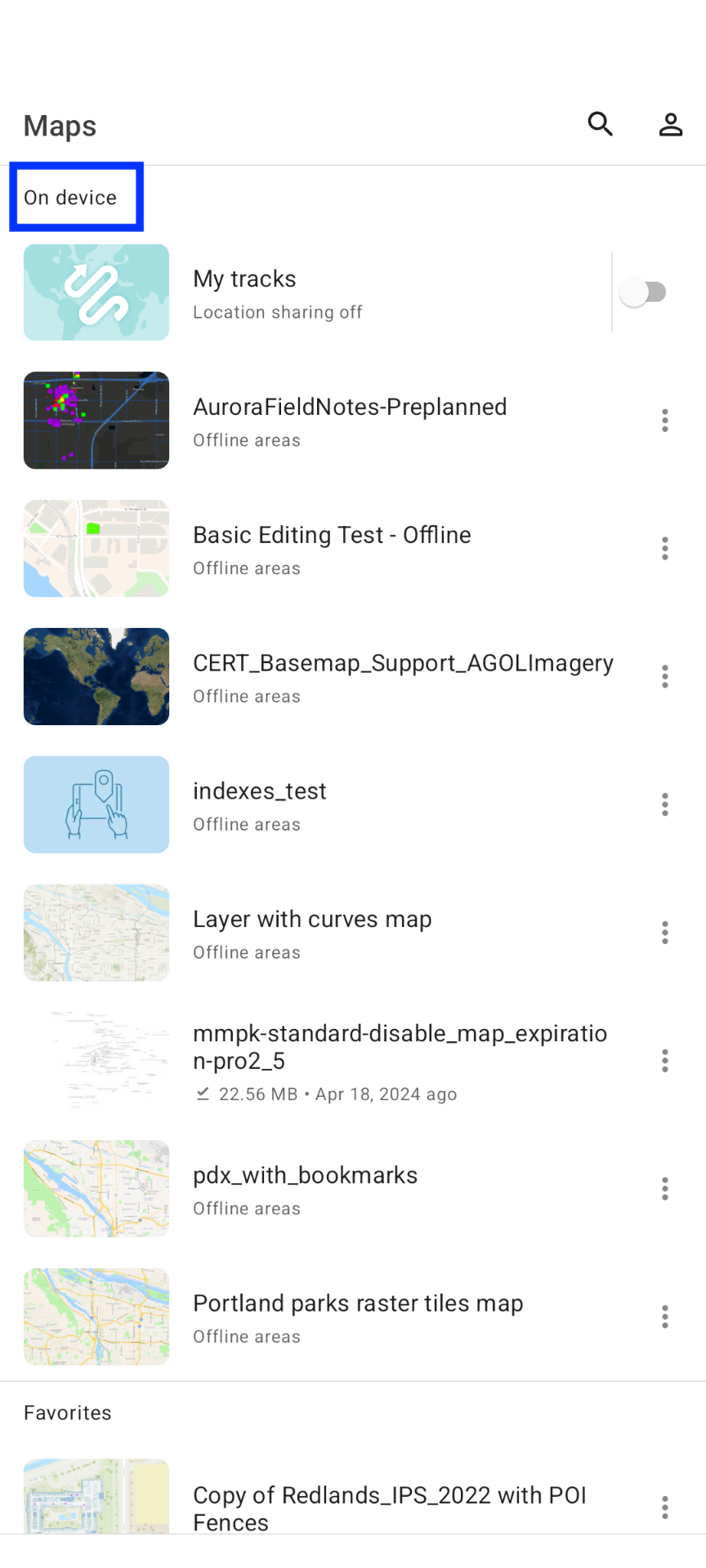 Map filtering: let us find maps with offline areas... - Esri Community