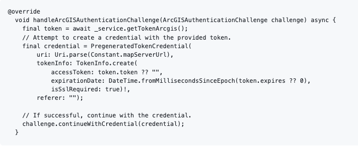 Solved: Error when using PregeneratedTokenCredential to au... - Esri Community