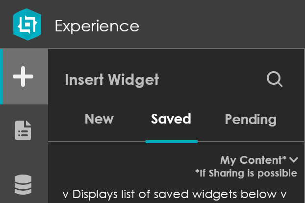 "Saved" list to reuse stylized and nested widgets/... - Esri Community