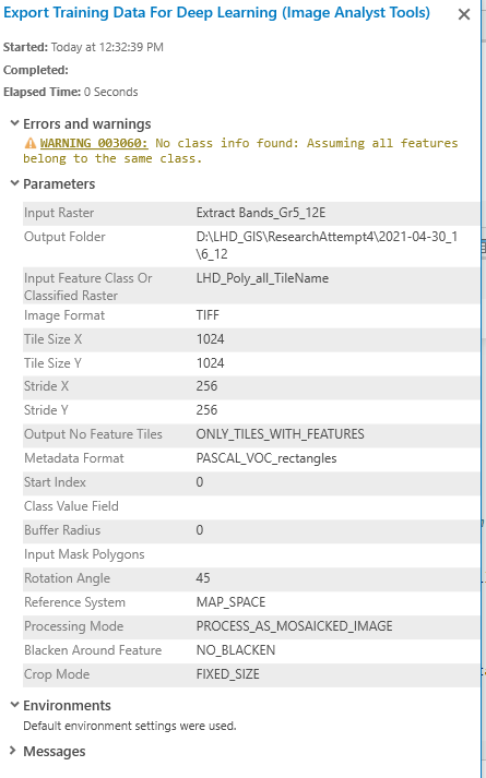 Solved: Specify extents in python for Export Training Data... - Esri ...