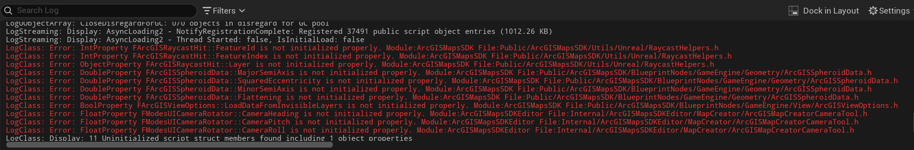 Error - Objects Not Initialising Properly - Esri Community