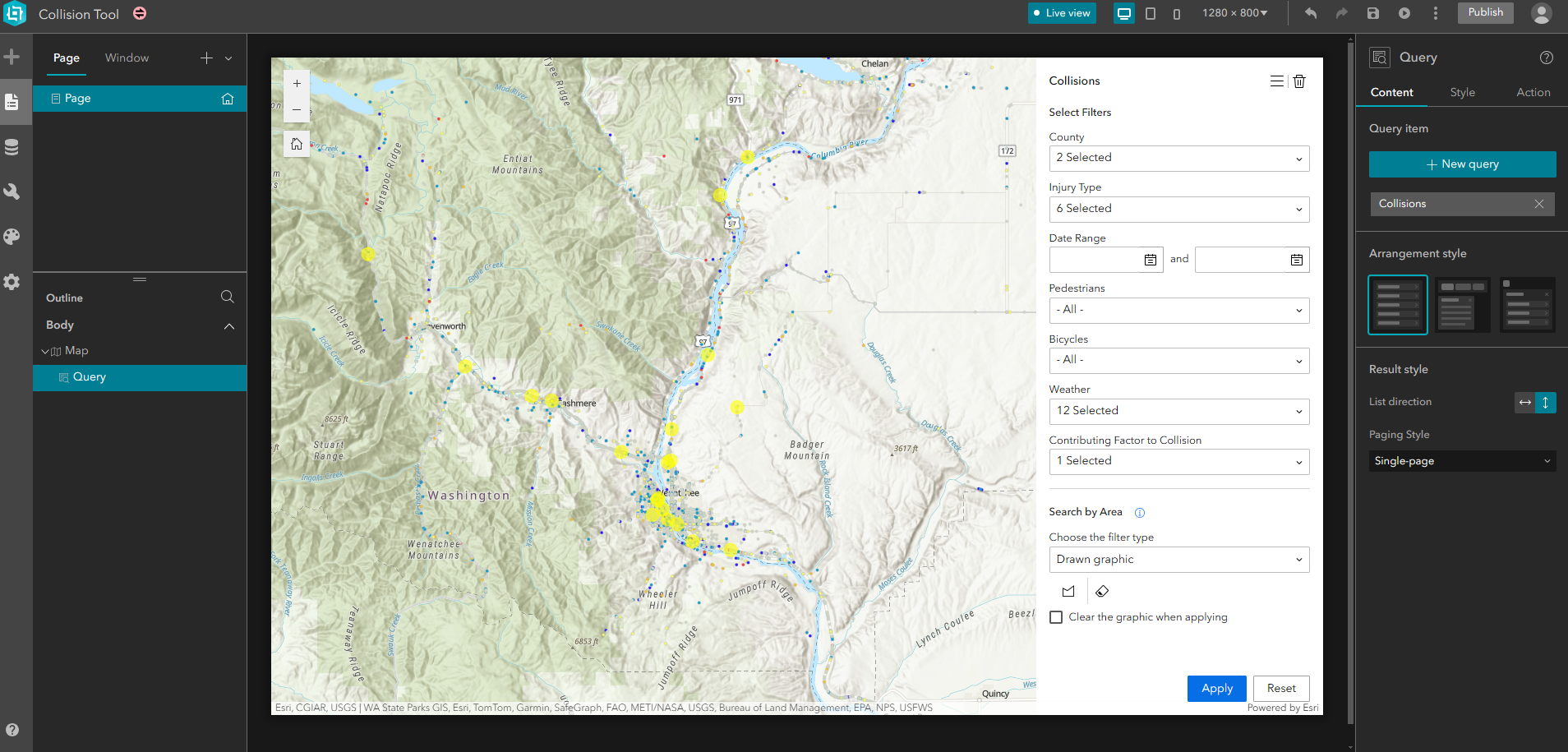 How To Filter Web Map Features Using Query Widget Esri Community