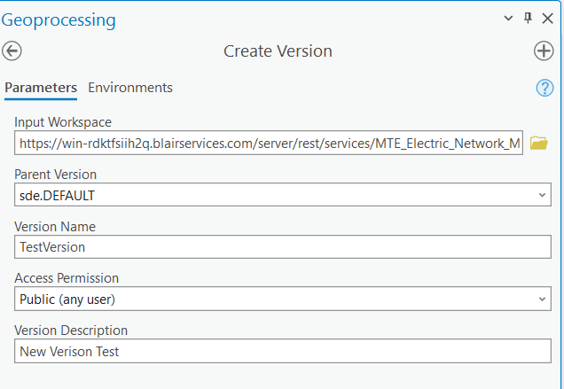 Cannot Create a Version with the Specified Name? - Esri Community