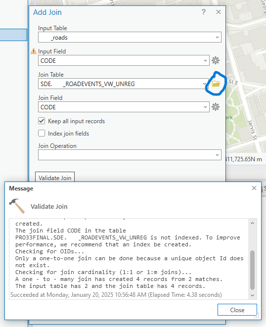 Solved: Join to unregistered database view is one-to-first... - Esri Community