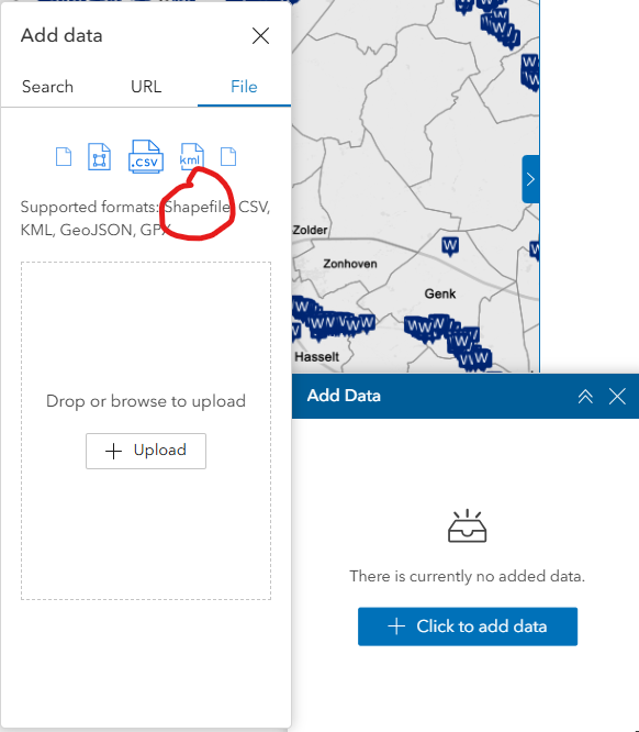 Add data does not accept shape - Esri Community