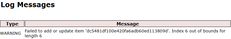 Solved: Failed to add or update item. Index 6 out of bound... - Esri ...