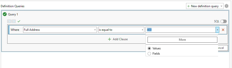 Definition query UI/UX question - Esri Community