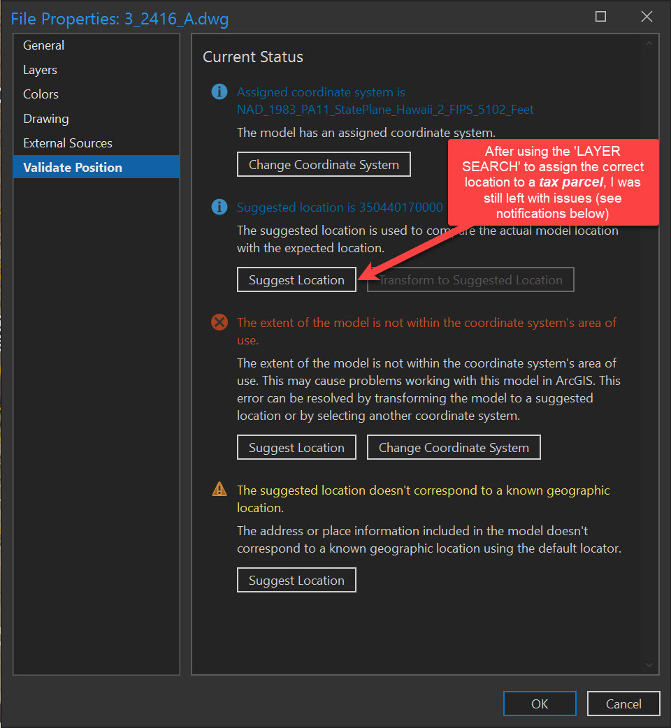 Georeference CAD Move to Display greyed out - Esri Community