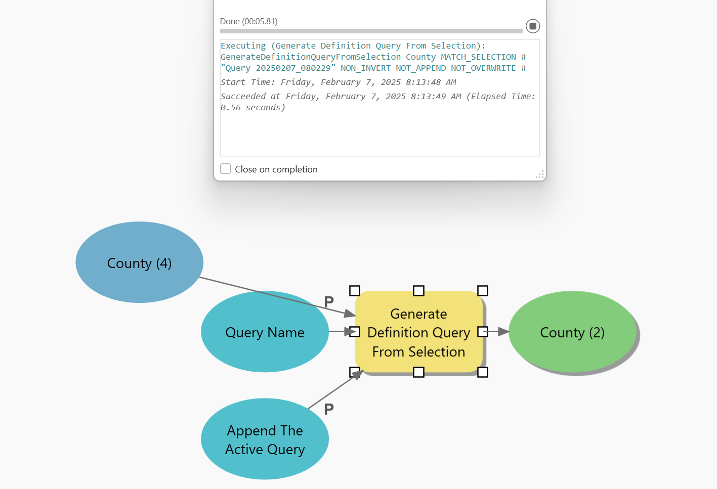 Generate Definition Query on Selection Not Working... - Esri Community