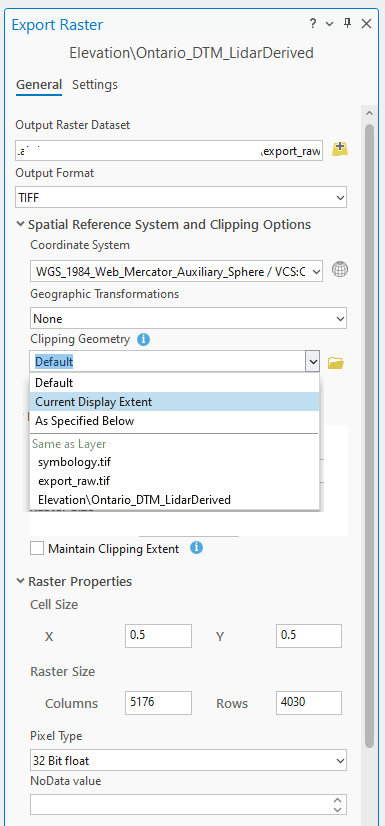 Solved: Extract Lidar raster in format compatible with onl... - Esri Community