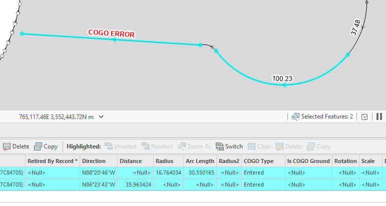 Default COGO labeling expressions - getting COGO E... - Esri Community