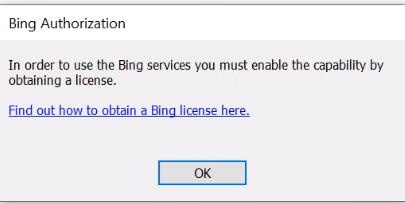 How to install a Microsoft Bing Key and access the... - Esri Community