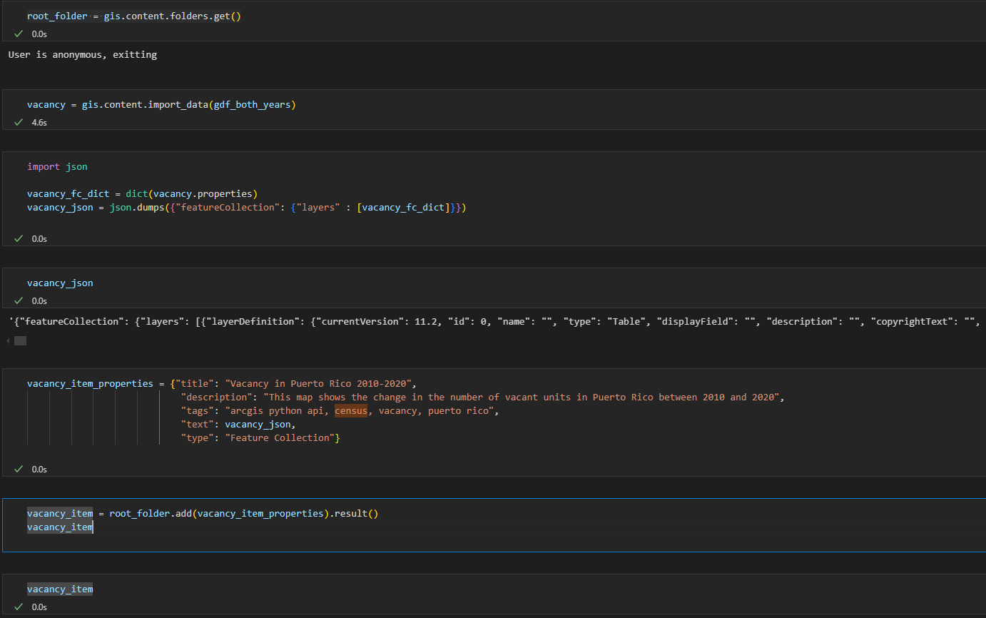 Converting geodataframe feature layer to AGOL - Esri Community