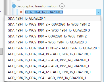Australian GDA2020 transformations installed or no... - Esri Community