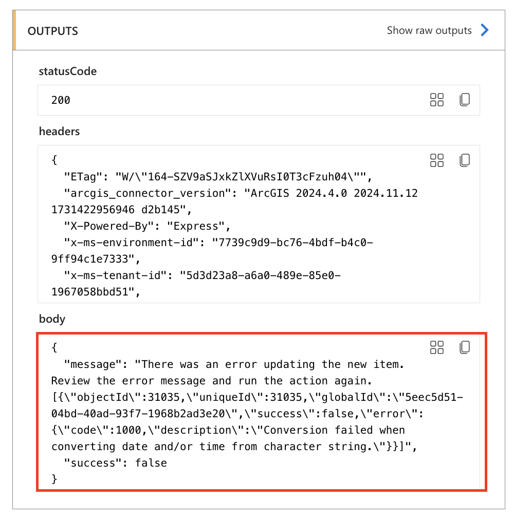 Update Record in a Feature Layer - (silent) failur... - Esri Community