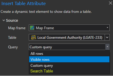 Include "Search Table" option for 'Table Attribute... - Esri Community