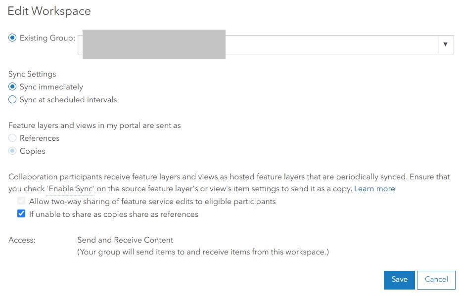Why is the two-way sharing checkbox grayed-out in ... - Esri Community