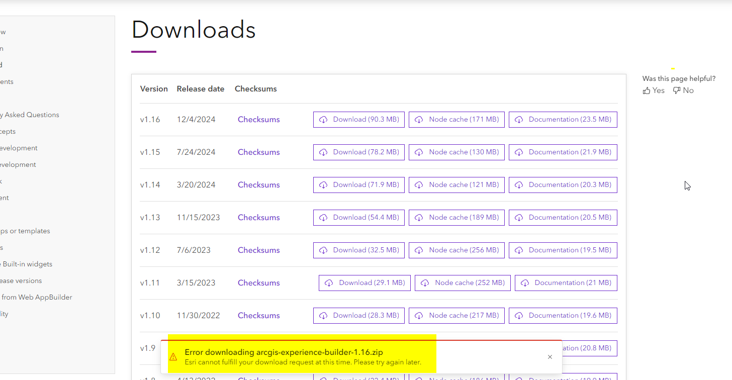 Version 1.16 of Experience Builder Developer Edition is Now Available