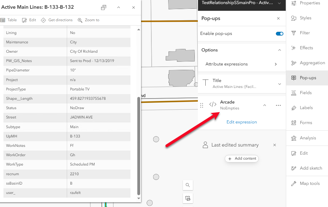 Solved: Omit Fields without data from the Pop up Window on... - Page 2 - Esri Community