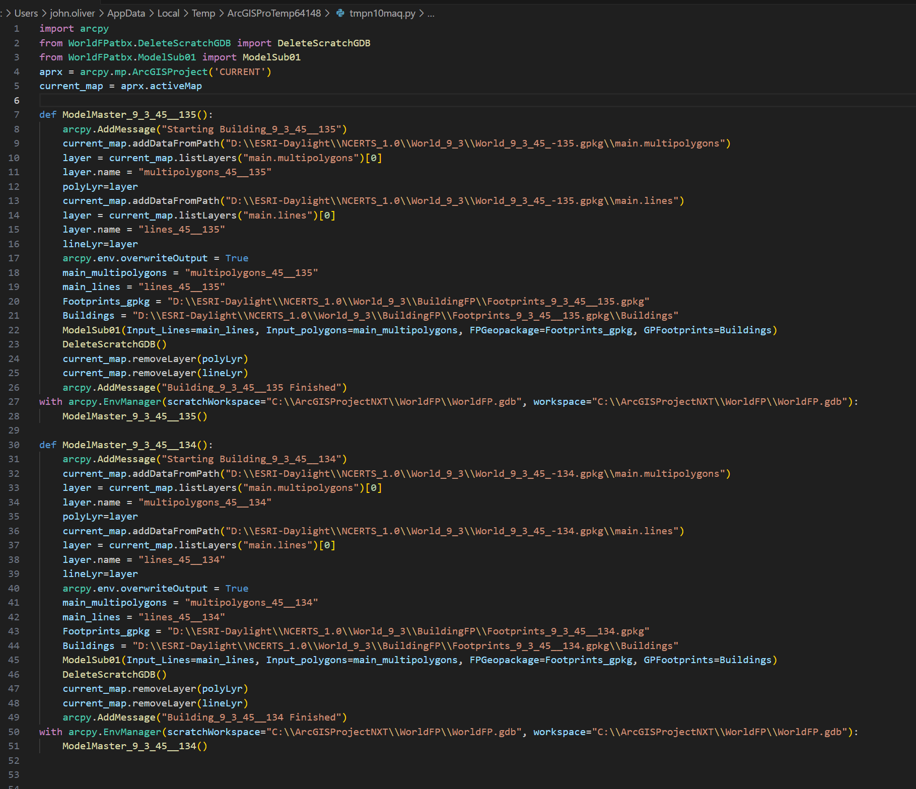 Unexpected Script Results When Adding And Removing Esri Community