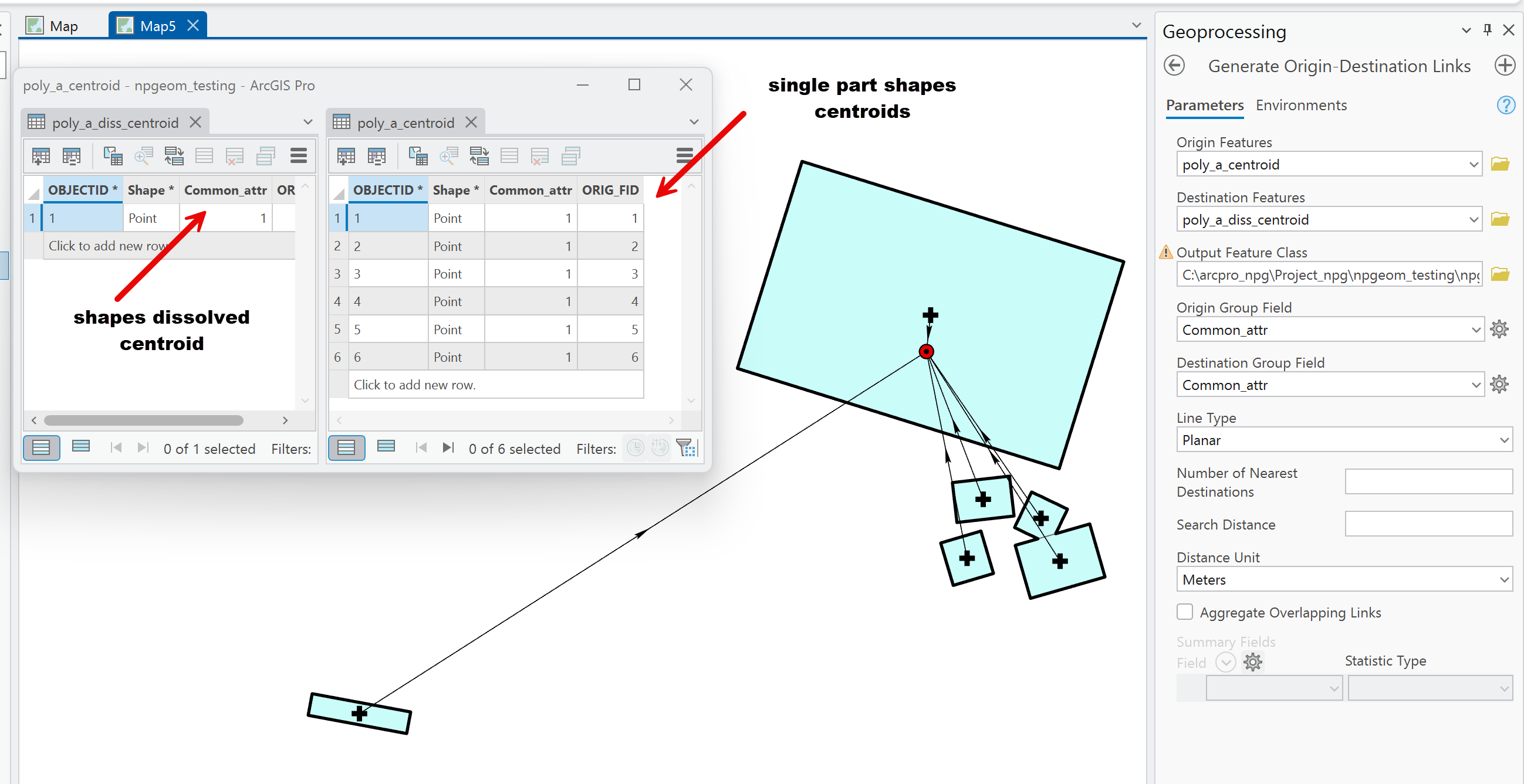 Solved: Measuring the distance between multipart elements ... - Esri Community