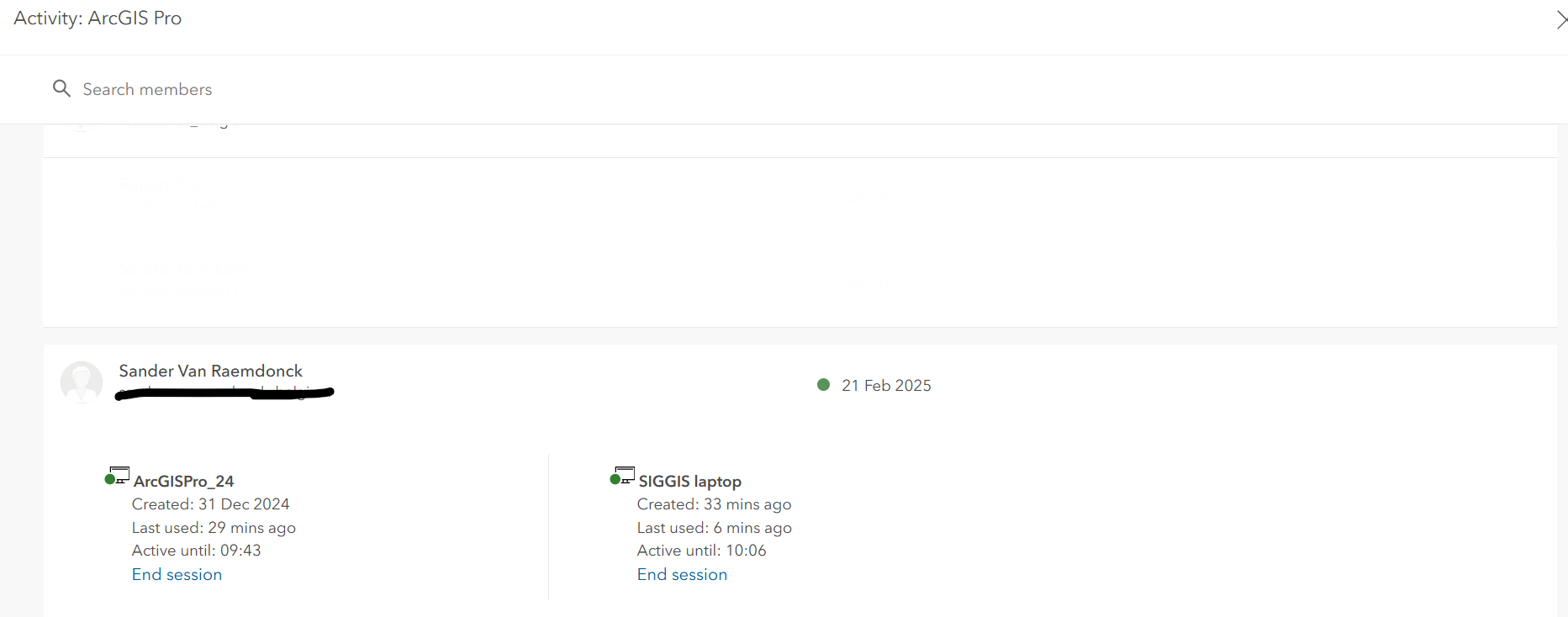 Monitor ArcGIS Pro sessions from AGOL License acti... - Esri Community