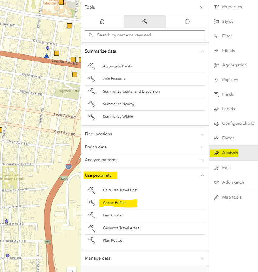 How to show a 500 feet circle around a point layer - Esri Community