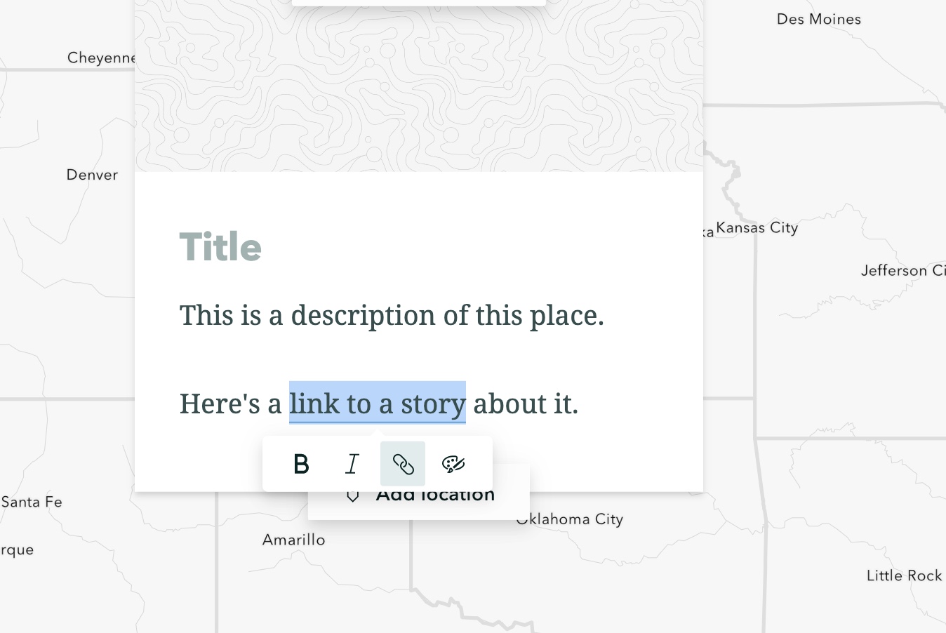 Add storymap photo/link in map tour image box - Esri Community