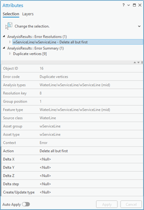 Resolving topology errors