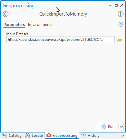 Quick Import To Memory - Esri Community